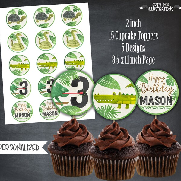 Reptile Cupcake - Etsy