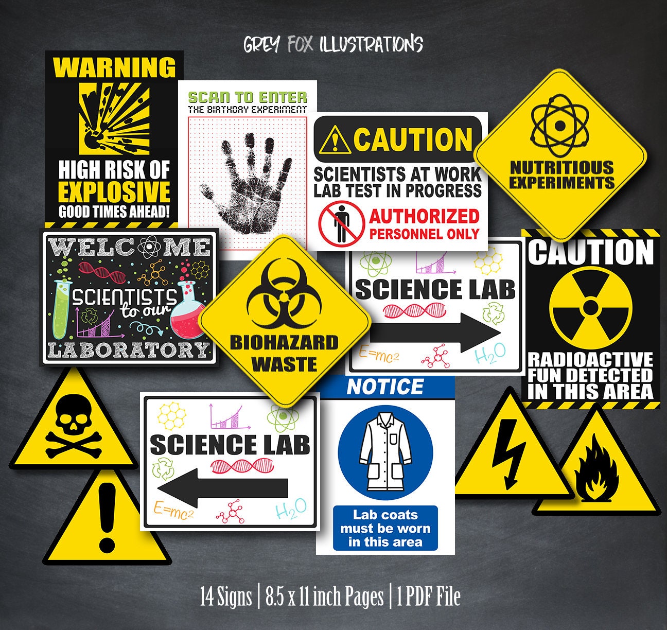 Science Safety Signs