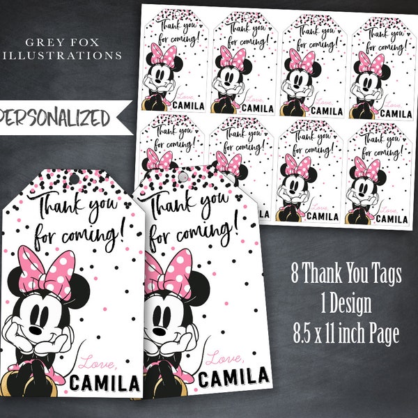 Minnie Mouse Thanks - Etsy