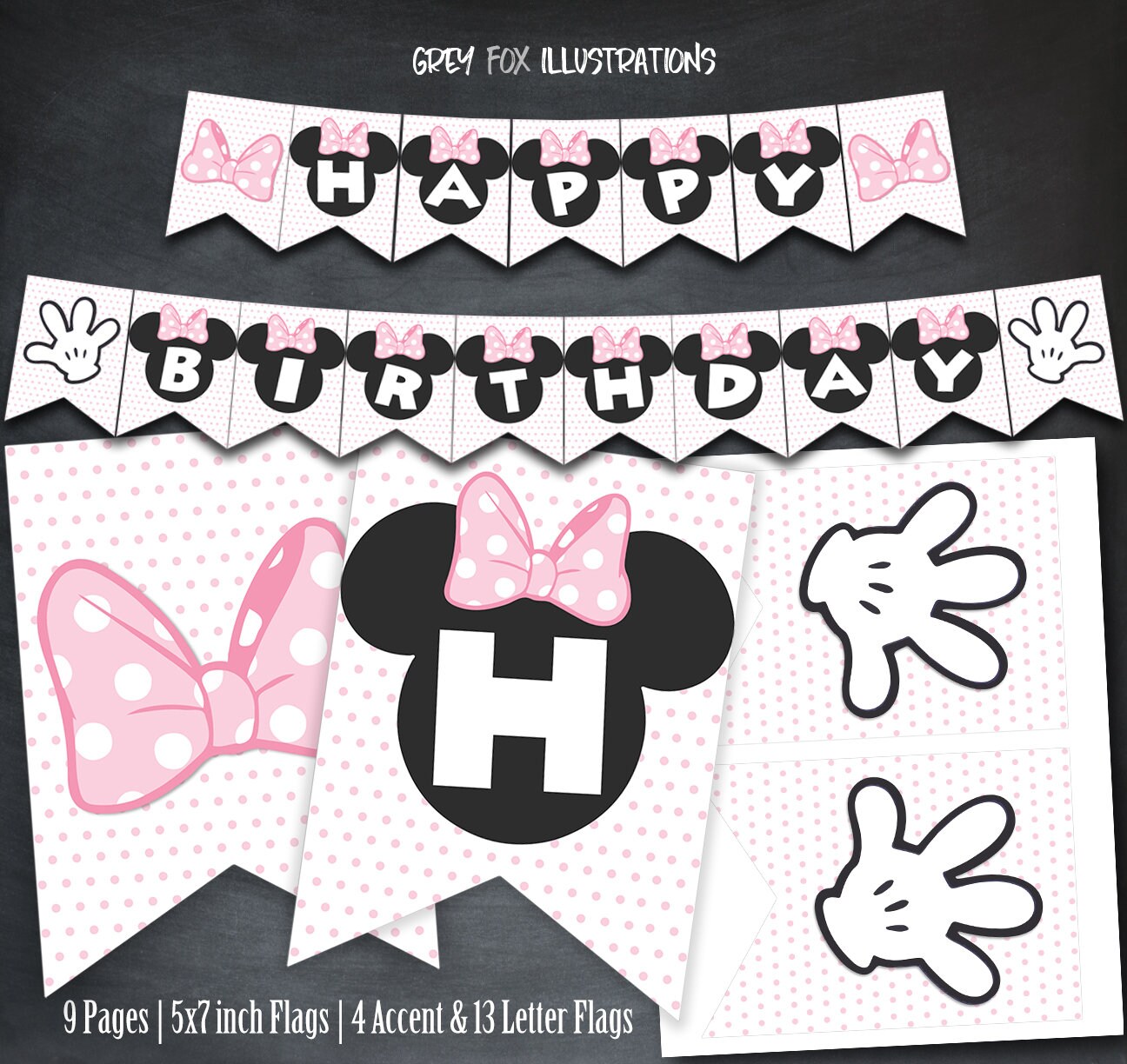 Minnie Mouse Birthday Banner Printable