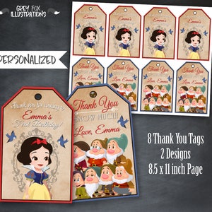 Snow White Birthday Poster Chalkboard Snow White 1st - Etsy