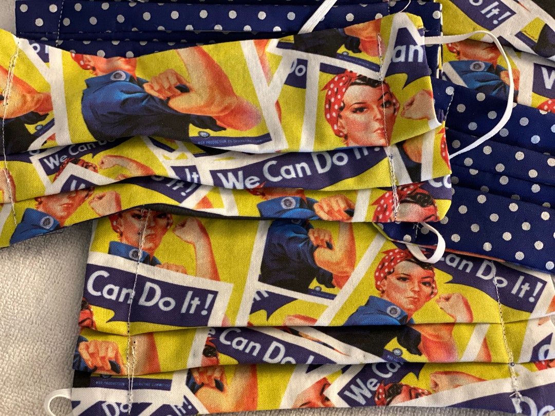 Rosie the Riveter Face Mask - Etsy