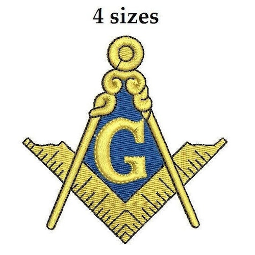 Masonic Compass 4sizes Digitized Filled Machine Embroidery - Etsy