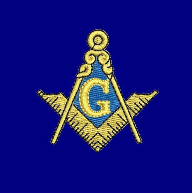 Masonic Compass 4sizes Digitized Filled Machine Embroidery Design ...