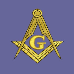 Masonic Digitized Filled Machine Embroidery Design Digital Download - Etsy