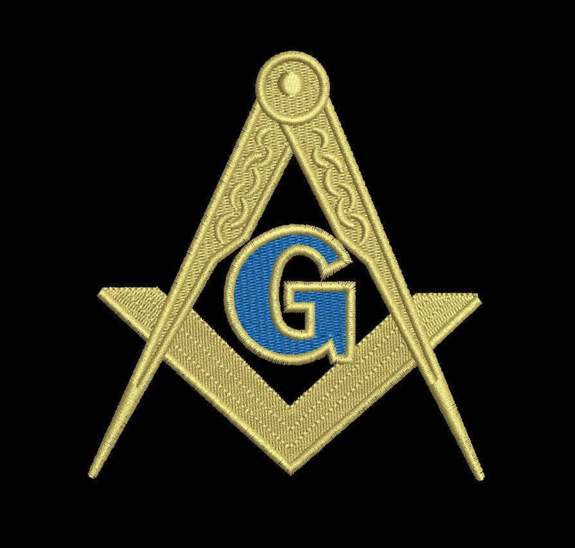 Masonic Compass 3sizes Digitized Filled Machine Embroidery Design ...