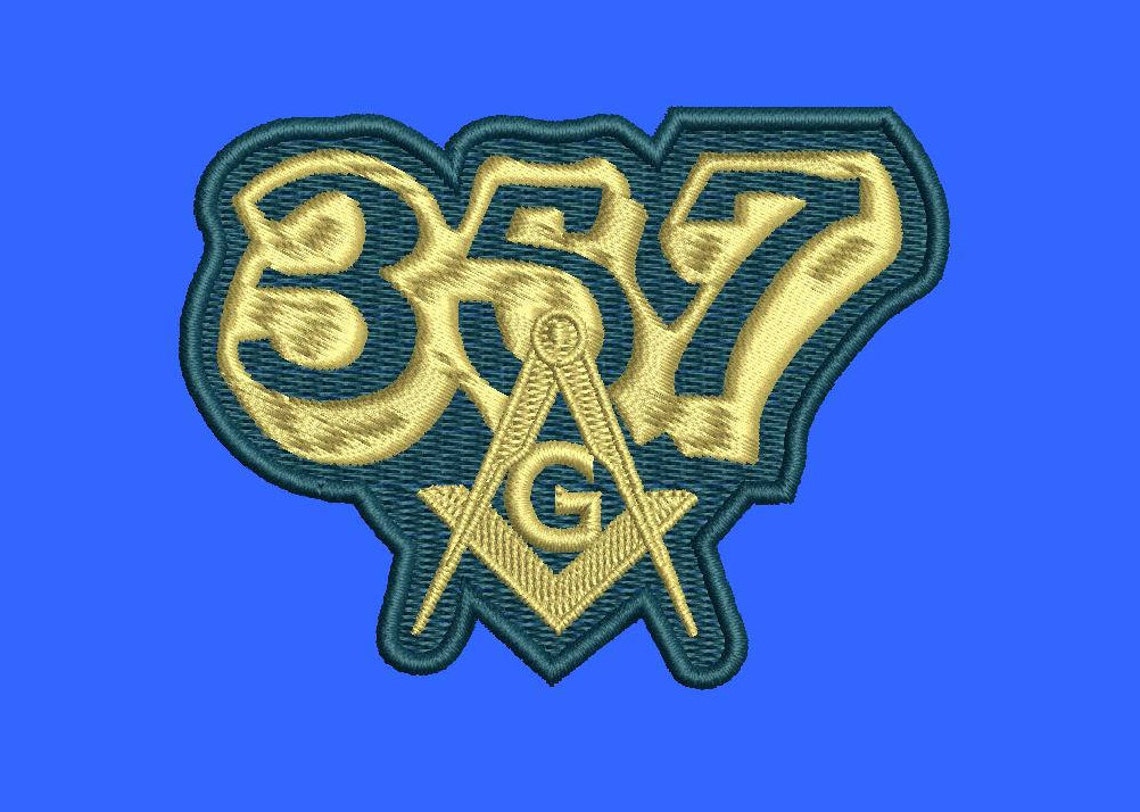 Masonic PHA 357 Digitized Filled Machine Embroidery Design Digital ...