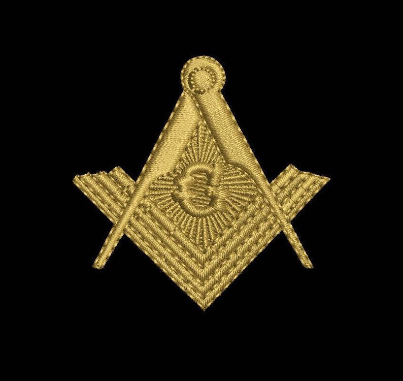 Masonic Compass 5sizes Digitized Filled Machine Embroidery Design ...