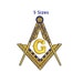 Masonic Compass 5sizes Digitized Filled Machine Embroidery Design ...