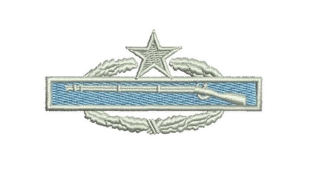 CIB 2nd Award Badge Digitized Filled Machine Embroidery Design Digital ...