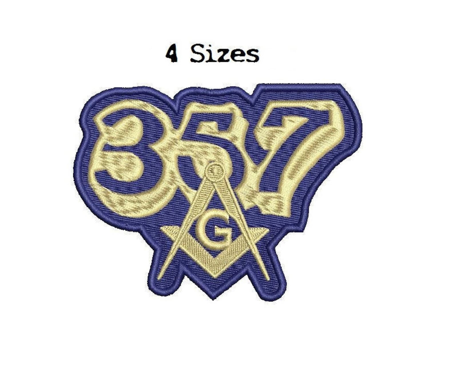 Masonic PHA 357 Digitized Filled Machine Embroidery Design Digital ...