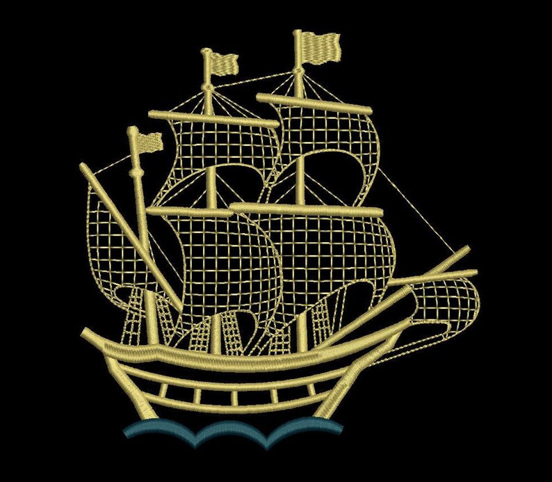 Ship 5sizes Digitized Machine Embroidery Design Digital Download - Etsy