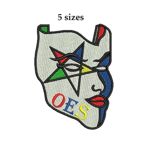 OES Grand Chapter Digitized Filled Machine Embroidery Design - Etsy