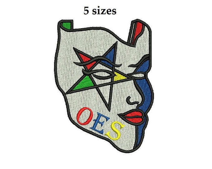 Eastern Star OES Mask 5sizes Digitized Filled Machine - Etsy