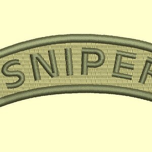 Sniper Tab 3sizes Digitized Filled Machine Embroidery Design Digital ...