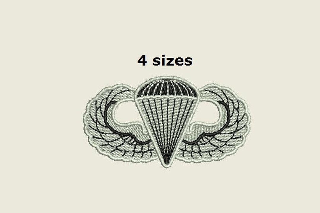 Basic Jump Wings 4sizes Digitized Filled Machine Embroidery Design ...