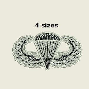 Basic Jump Wings 4sizes Digitized Filled Machine Embroidery Design ...