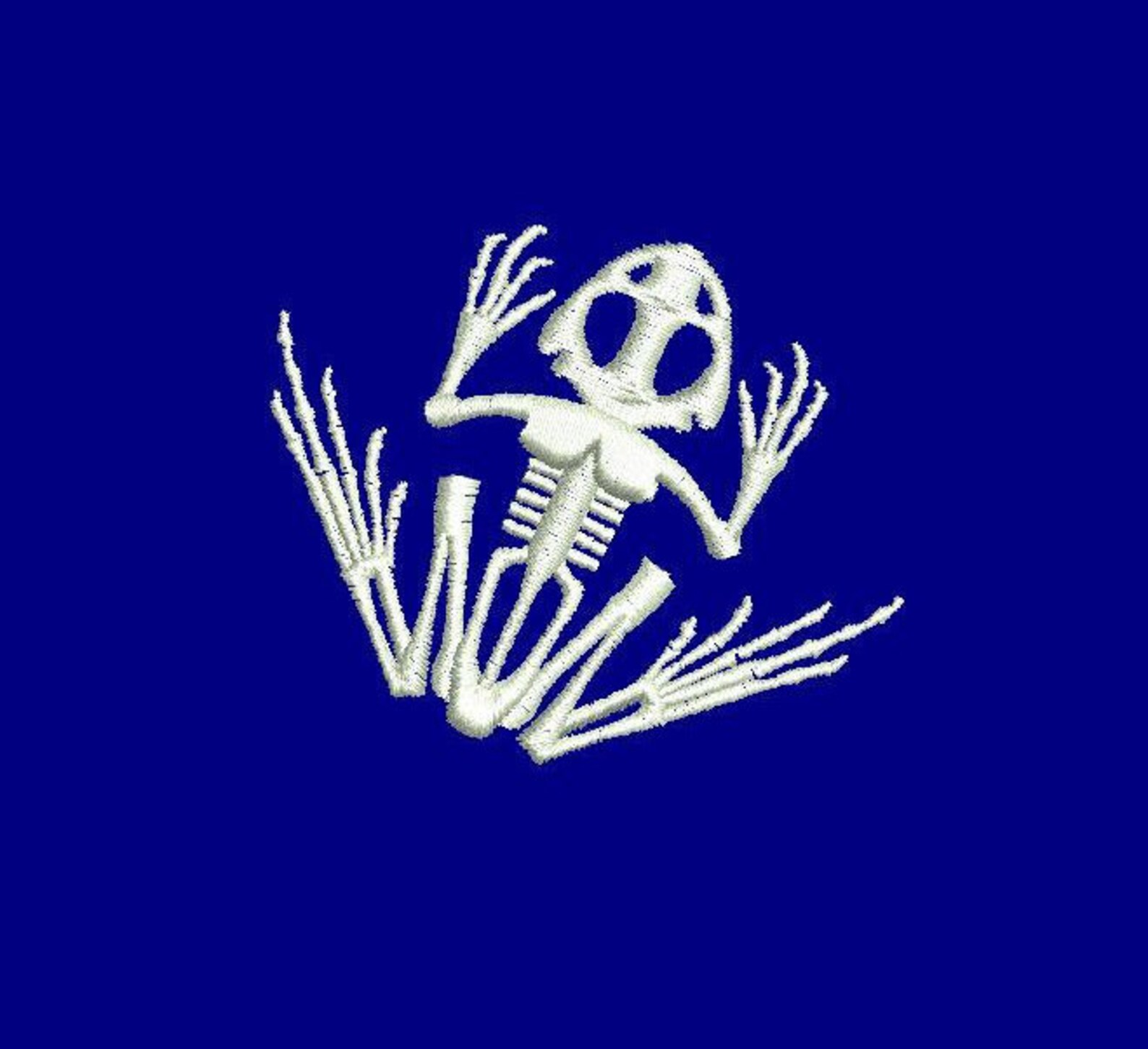Bone Frog Digitized Filled Machine Embroidery Design 5sizes - Etsy