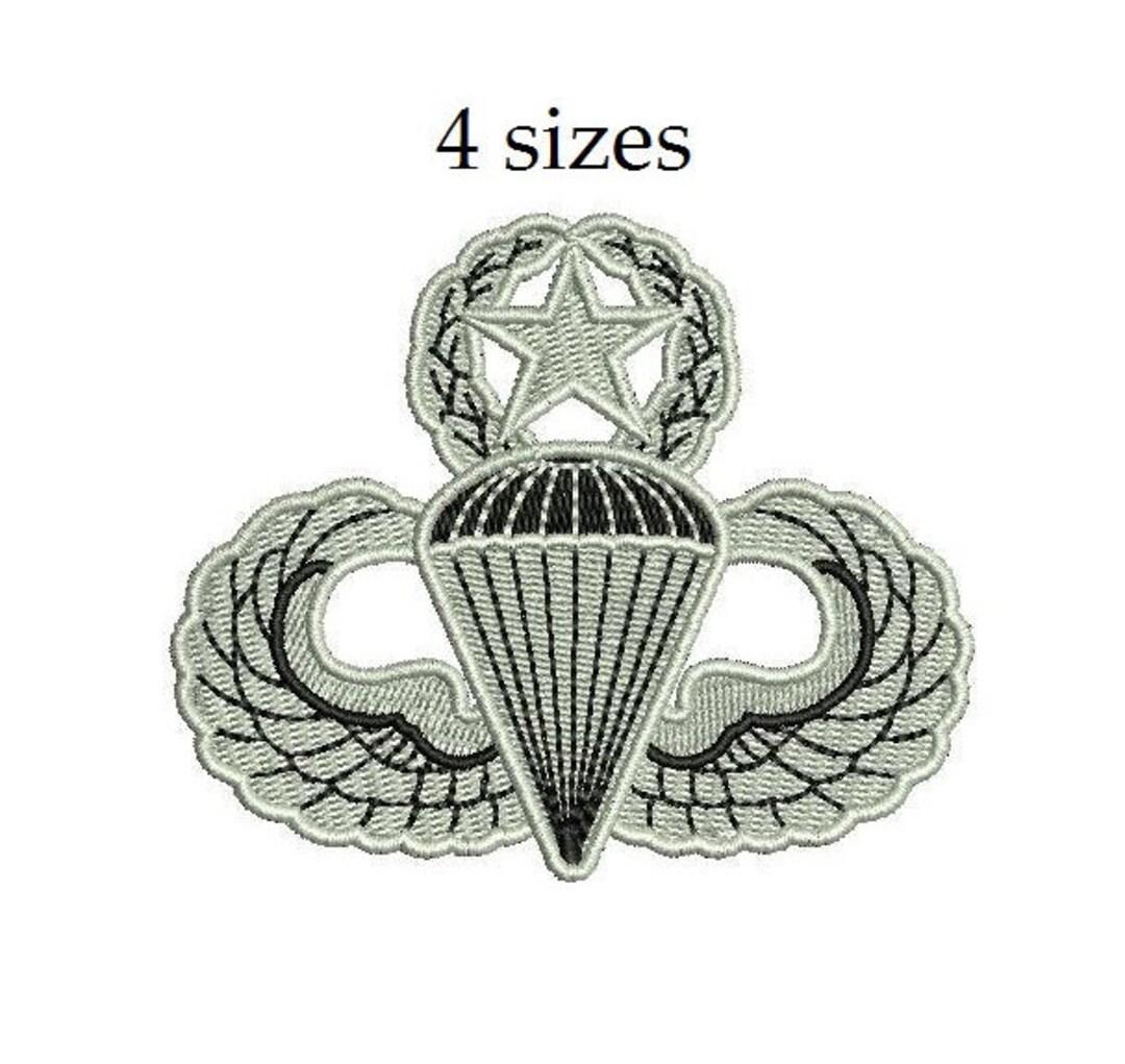 Master Jump Wings 4sizes Digitized Filled Machine Embroidery Design ...