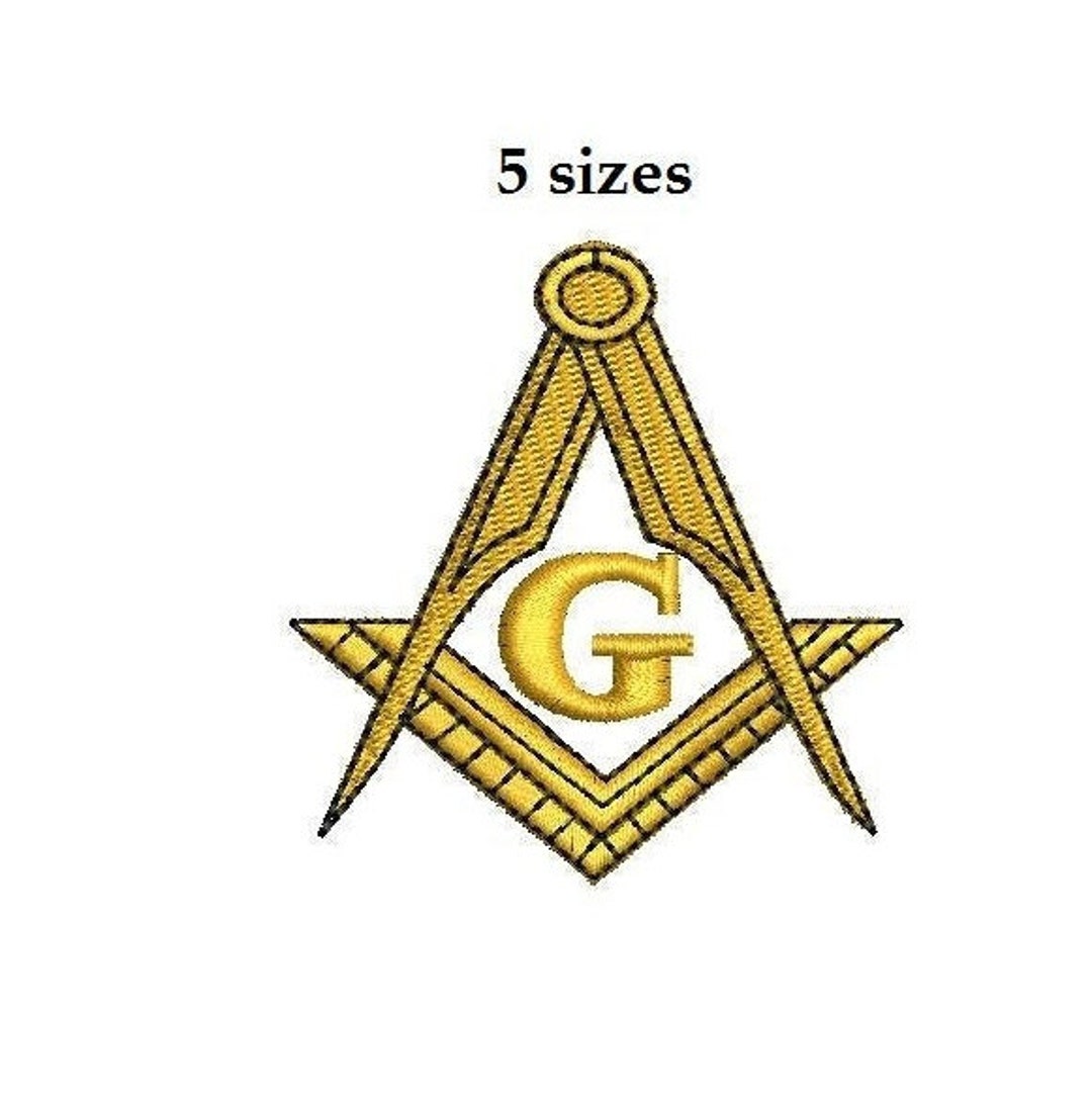 Masonic Digitized Filled Machine Embroidery Design Digital Download - Etsy