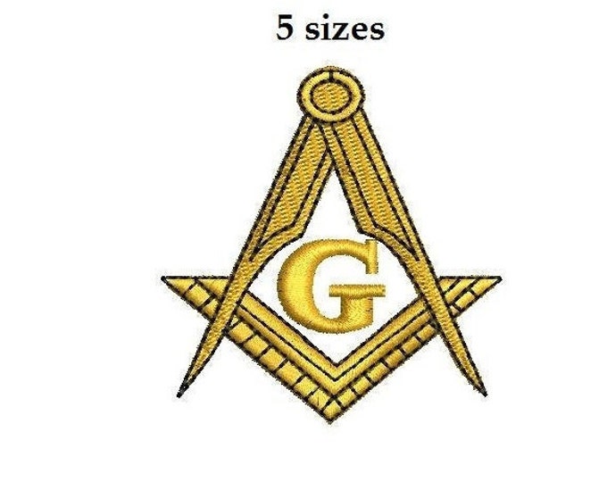 Masonic Digitized Filled Machine Embroidery Design Digital - Etsy