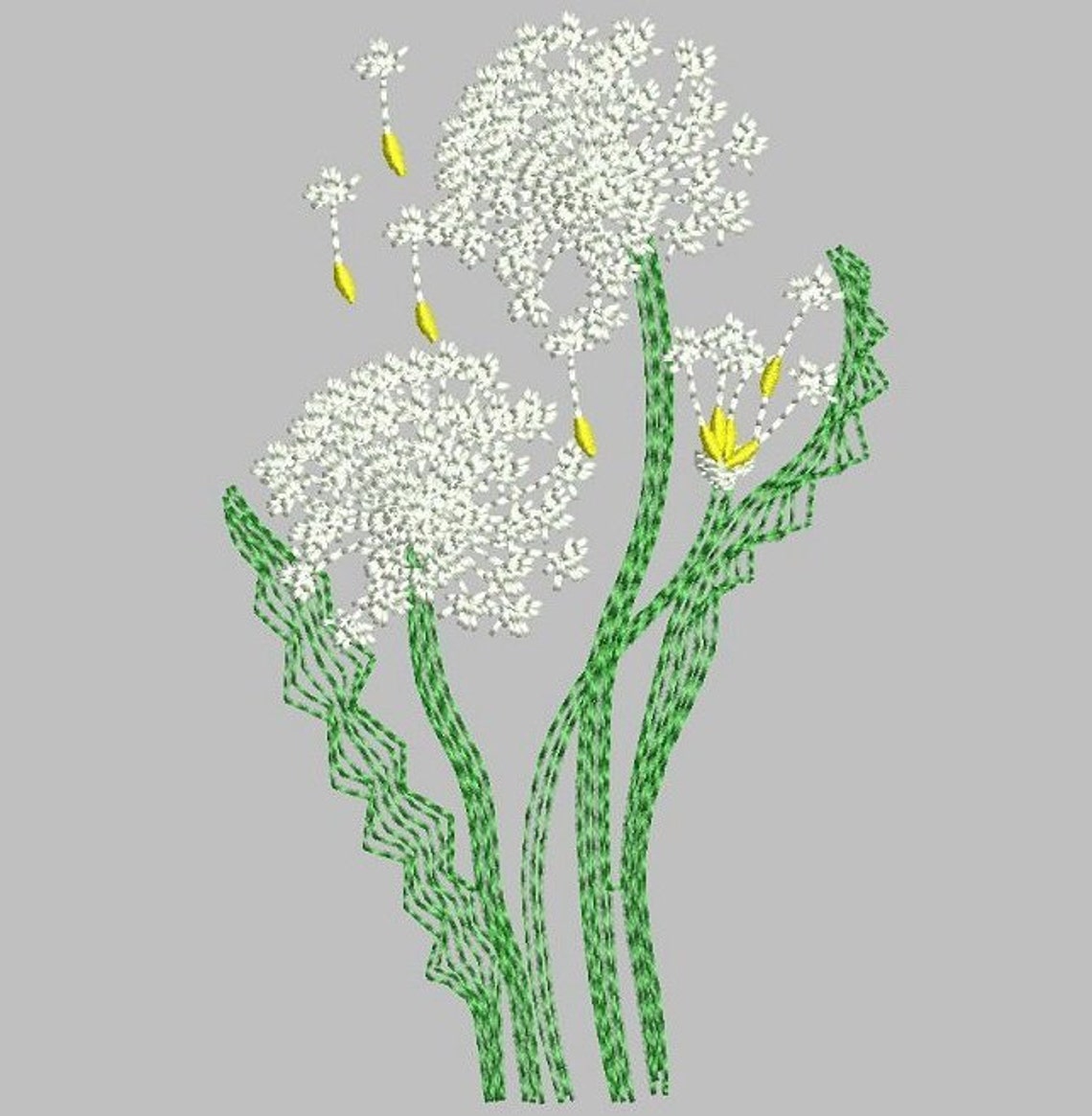 Dandelions 5sizes Digitized Machine Embroidery Design Digital - Etsy