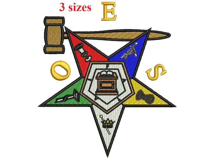 OES Past Matron Eastern Star 3sizes Digitized Filled Machine - Etsy