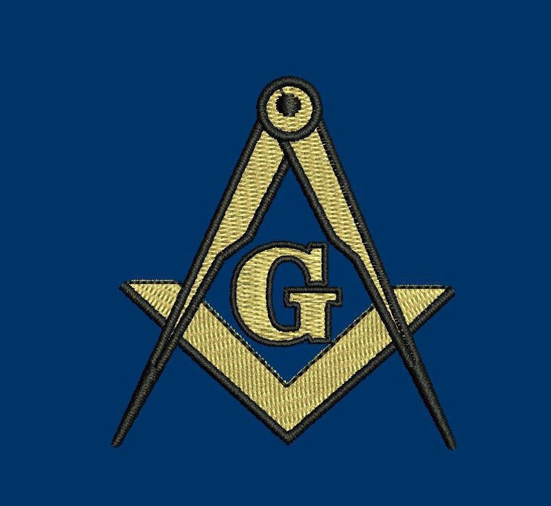 Masonic Compass 4sizes Digitized Filled Machine Embroidery Design ...