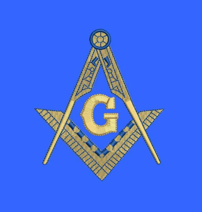 Masonic Compass 3sizes Digitized Filled Machine Embroidery Design ...