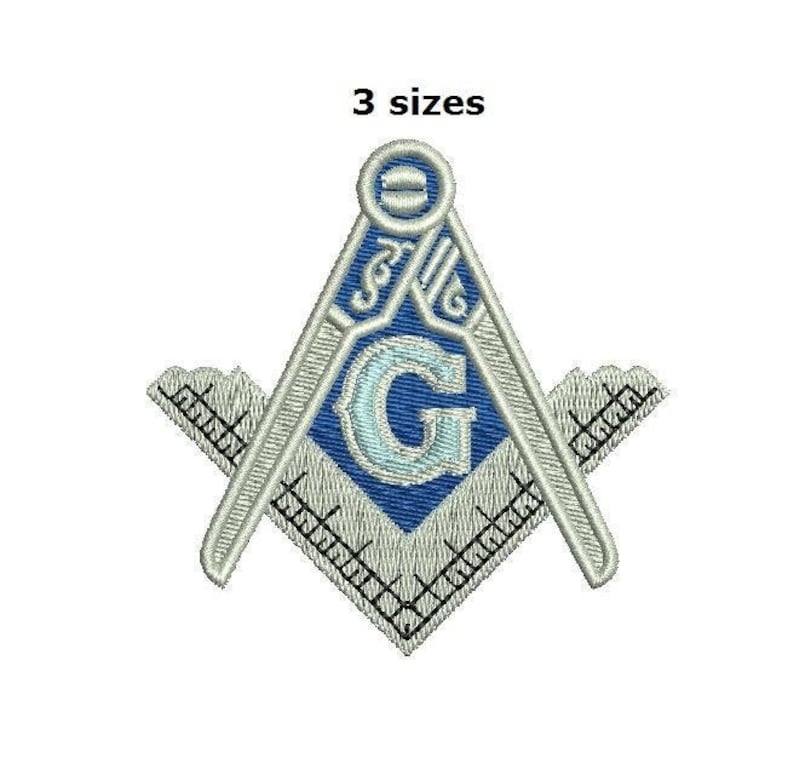 Masonic Compass 3sizes Digitized Filled Machine Embroidery Design ...