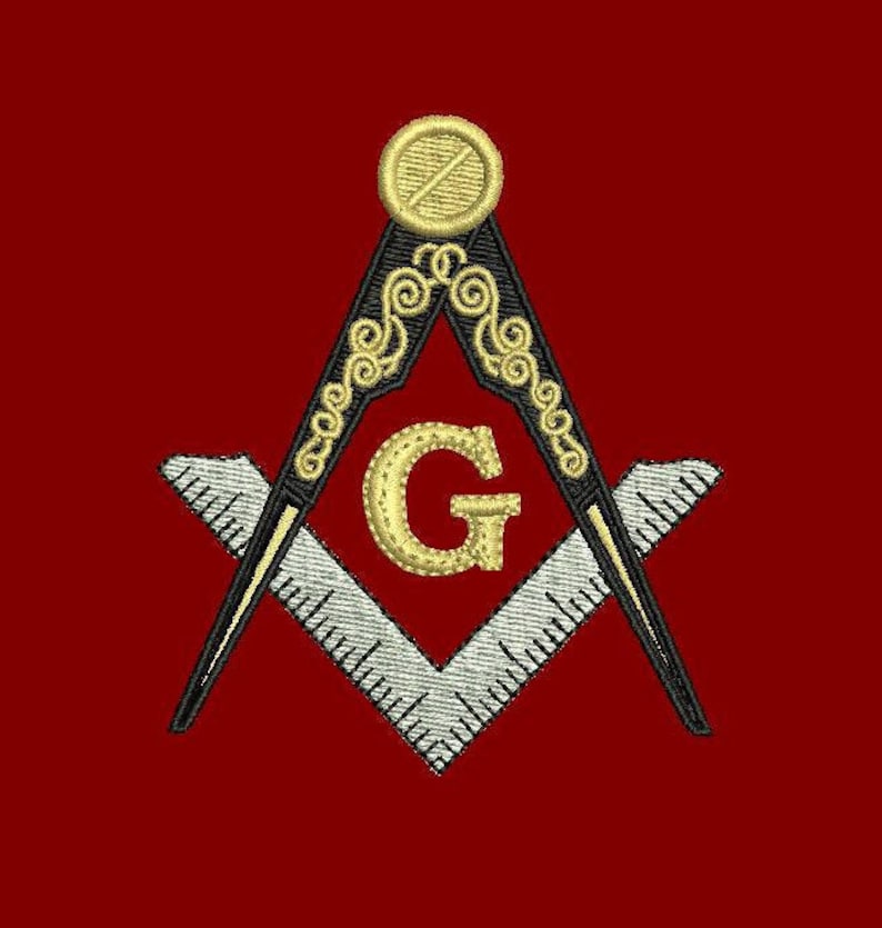 Masonic Compass 4x4 Hoop Digitized Filled Machine Embroidery - Etsy