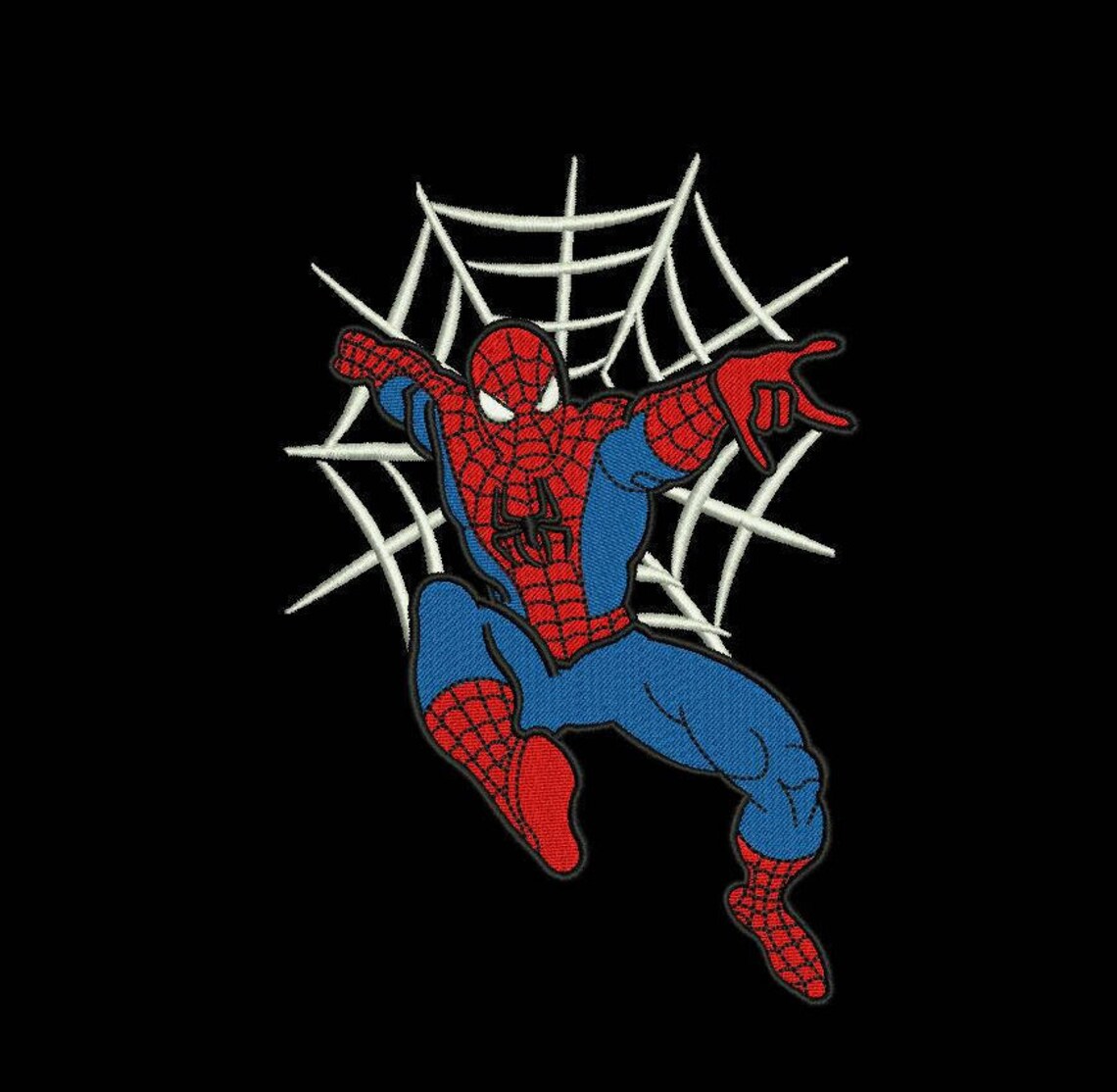 Spiderman 5sizes Digitized Filled Machine Embroidery Design - Etsy