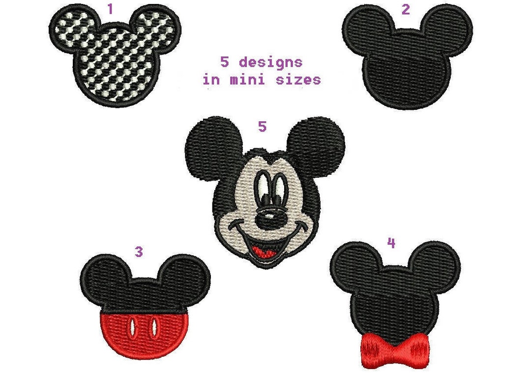 5 Digitized Filled Machine Embroidery Designs Digital Download - Etsy