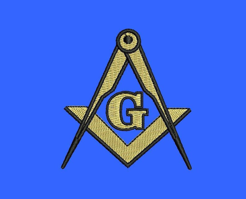 Masonic Compass 4sizes Digitized Filled Machine Embroidery Design ...