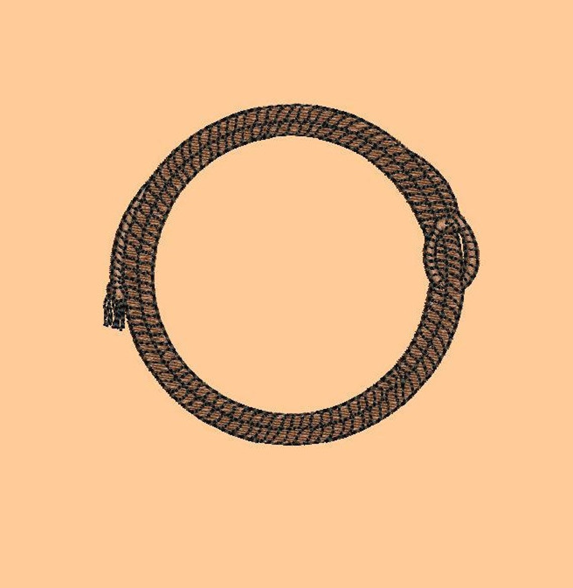 Lasso Digitized Filled Machine Embroidery Design Digital - Etsy