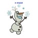 Olaf Digitized Filled Machine Embroidery Design Digital Download - Etsy