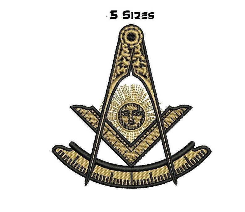 Masonic PM 5sizes Digitized filled Machine Embroidery Design | Etsy