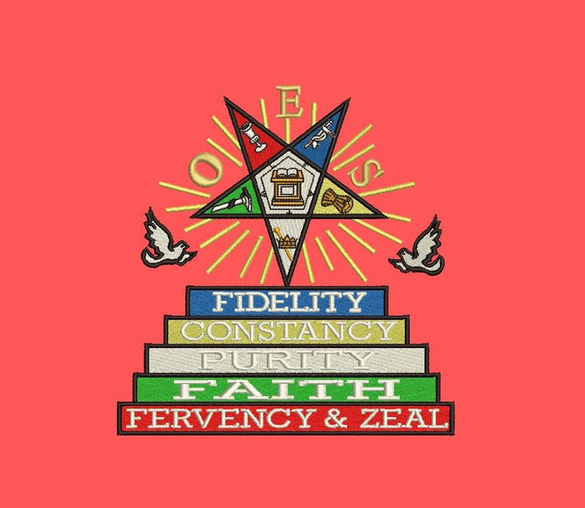 OES Eastern Star 2 Jacketback Sizes Digitized Filled Machine - Etsy