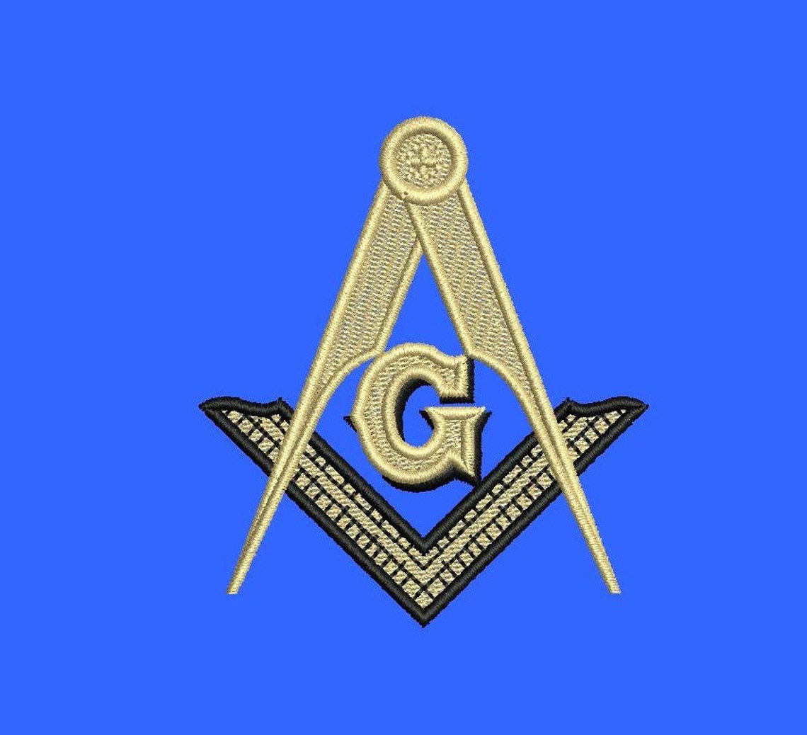 Masonic Compass 5sizes Digitized Filled Machine Embroidery - Etsy