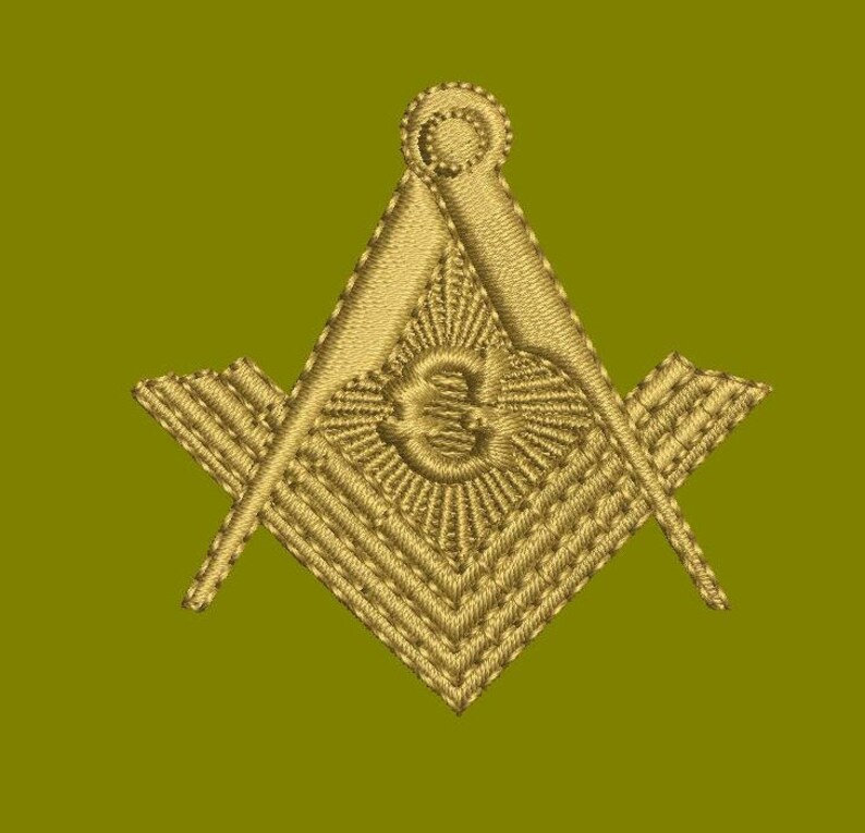 Masonic Compass 5sizes Digitized Filled Machine Embroidery Design ...
