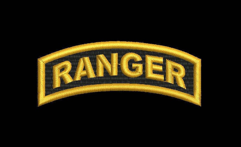 Ranger Tab 3sizes Digitized Filled Machine Embroidery Design - Etsy