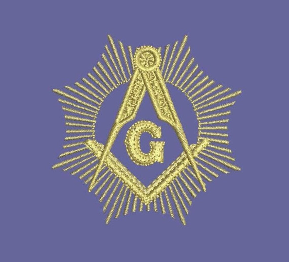 Masonic Compass Sun 4sizes Digitized Filled Machine Embroidery - Etsy