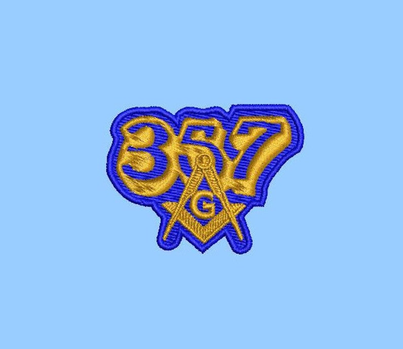 Masonic PHA 357 Digitized Filled Machine Embroidery Design Digital ...