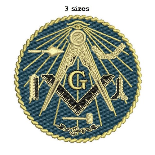 Masonic Symbol Machine Embroidery Design - Etsy