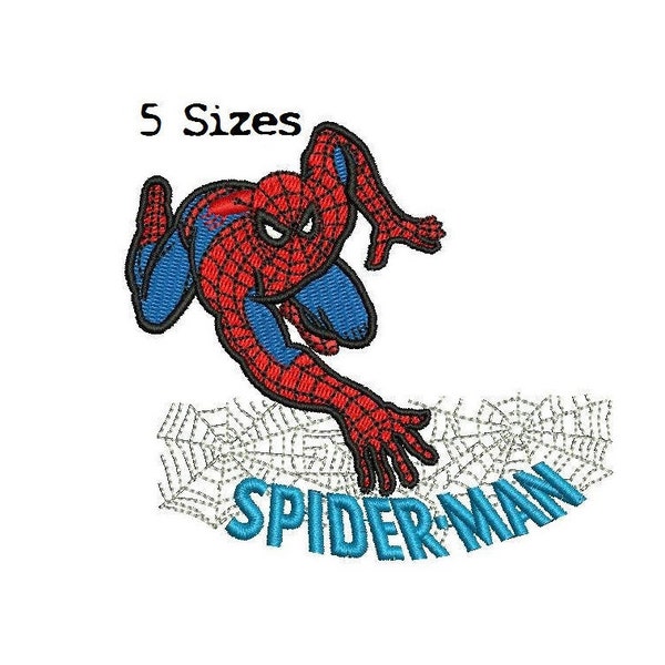 Spiderman Embroidery - Etsy