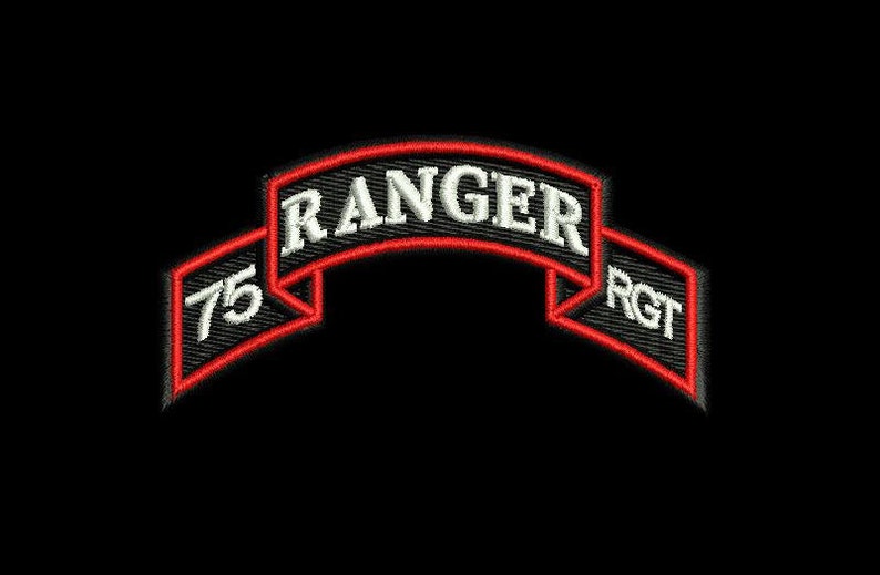 75 Ranger RGT Digitized Filled Machine Embroidery Design - Etsy
