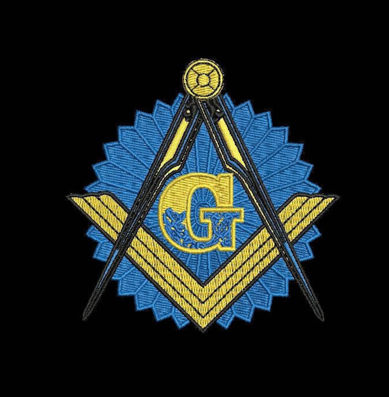 Masonic Compass 5sizes Digitized Filled Machine Embroidery Design ...