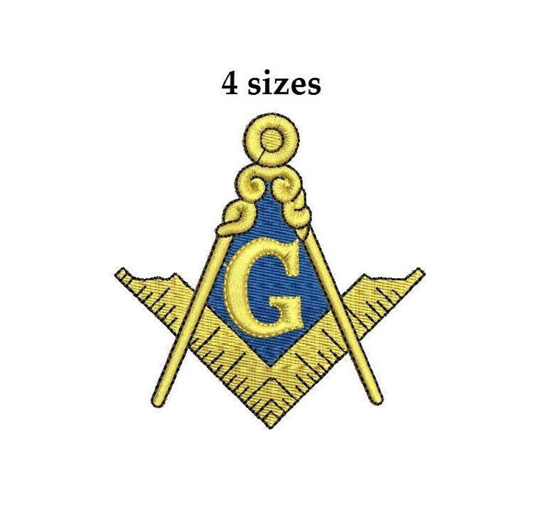 Masonic Compass 4sizes Digitized Filled Machine Embroidery Design ...