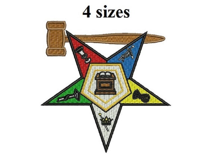 OES Past Matron Eastern Star 4sizes Digitized Filled Machine | Etsy