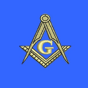 Masonic Digitized Filled Machine Embroidery Design Digital Download - Etsy